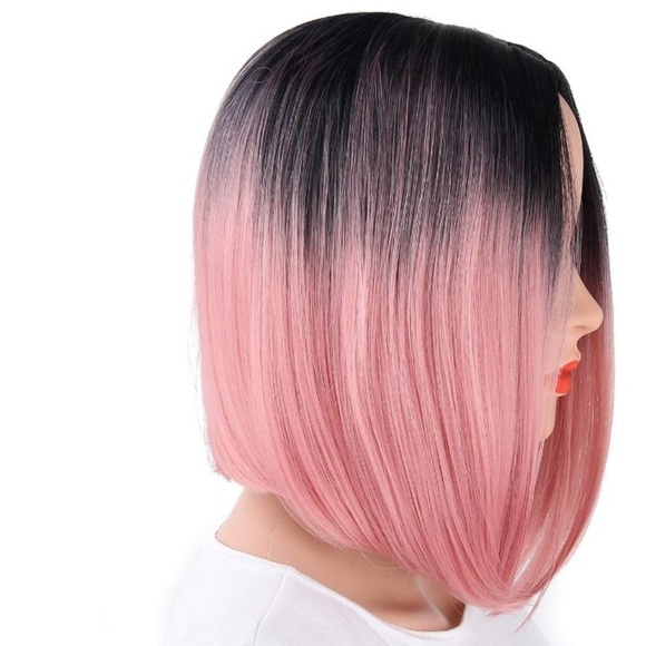 Accessories | Sagima Black Pink Cosplay Wig Nwt | Poshmark